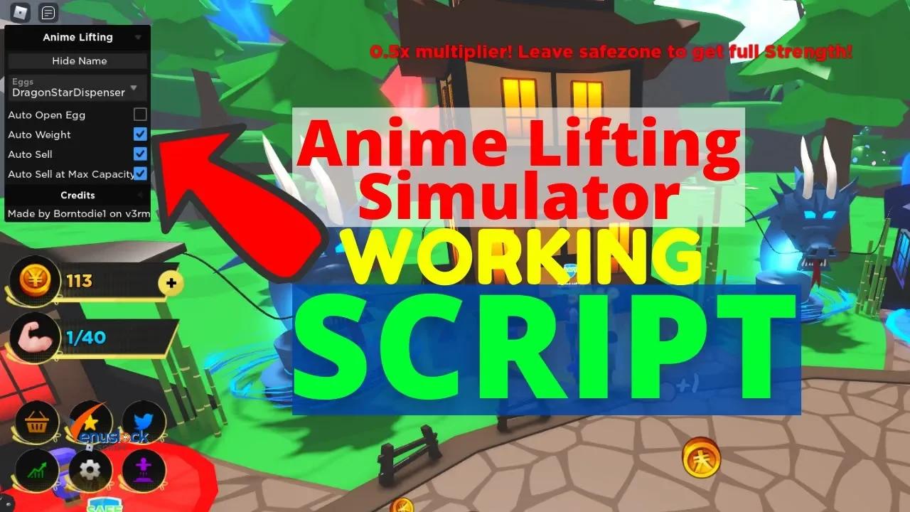 Anime Lifting Simulator Script Roblox GUI | Auto Farm | Working