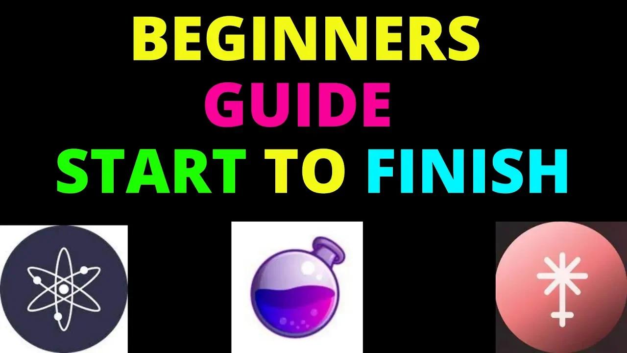 🚀Cosmos ATOM / JUNO / OSMOSIS------ Beginners guide------Start to ...