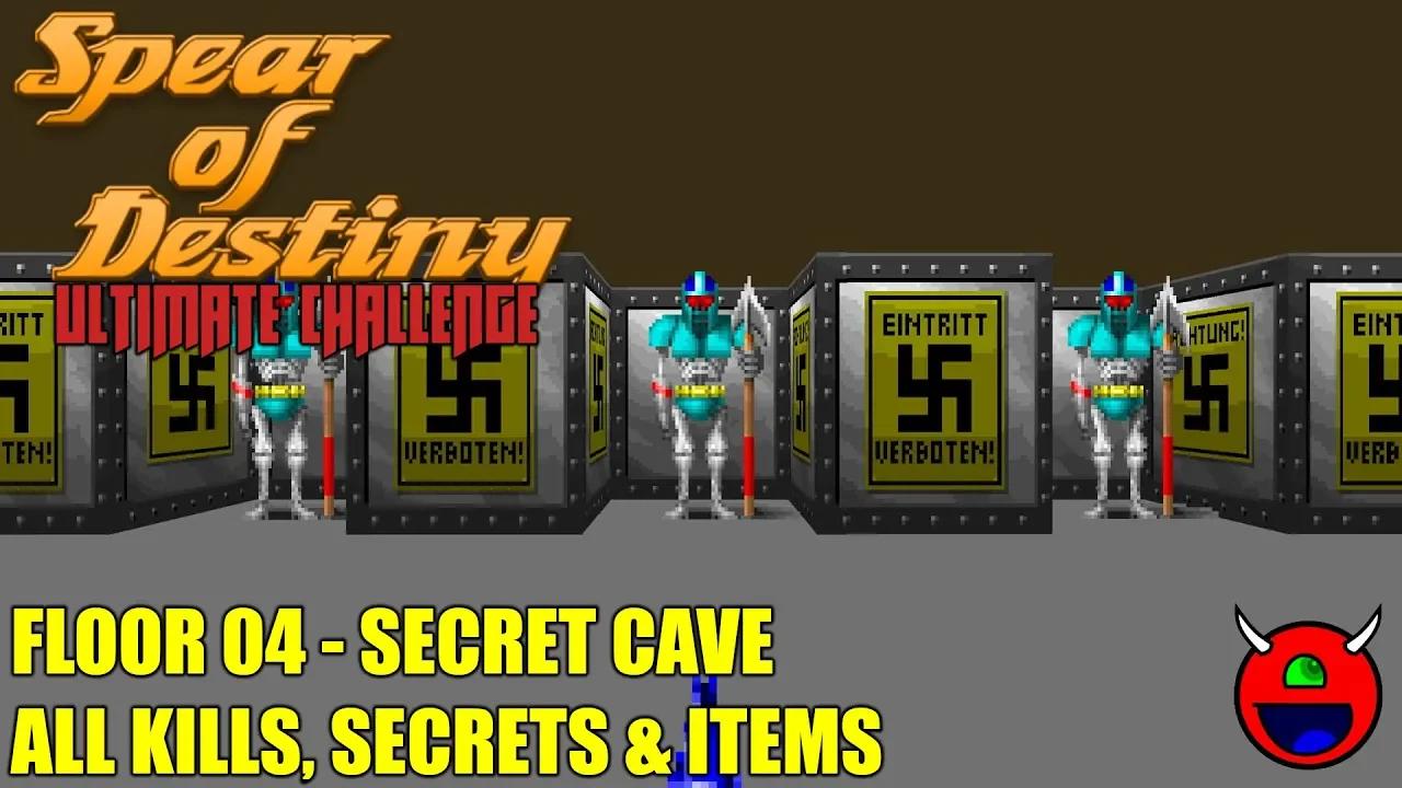 Wolfenstein 3D Spear of Destiny: Ultimate Challenge - 04 Secret Cave ...