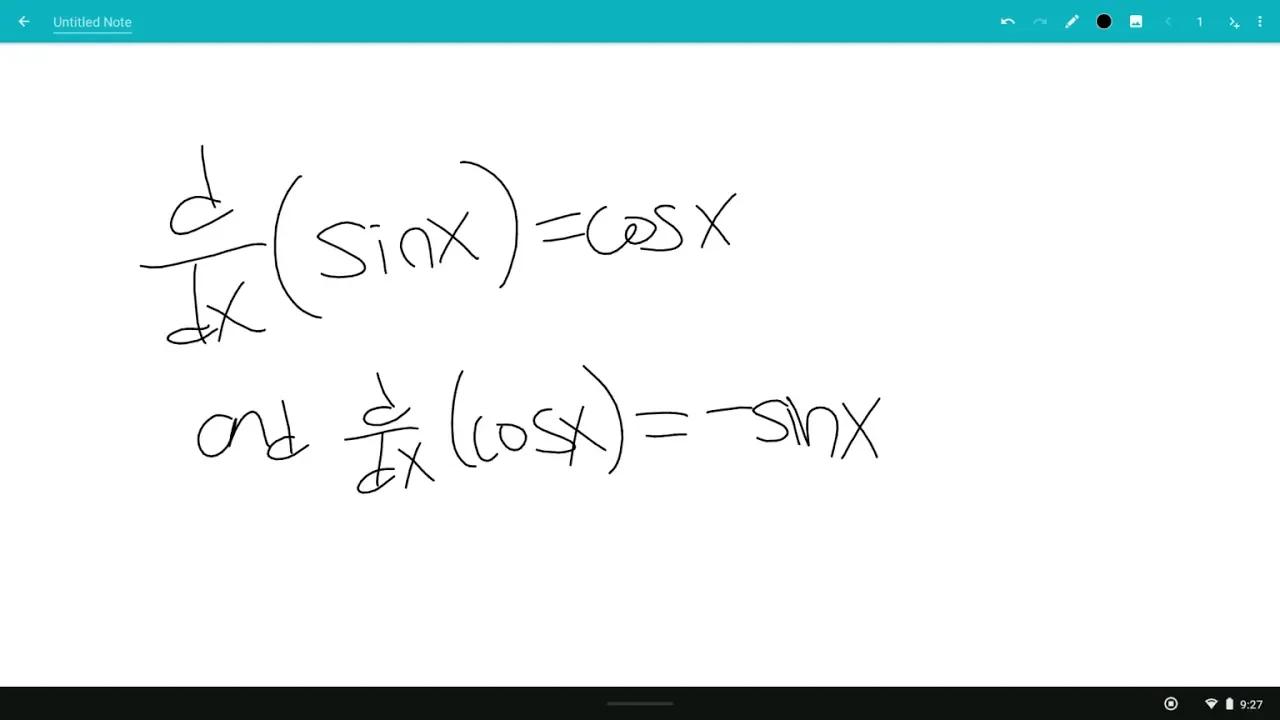 Derivatives of Basic Trig Functions