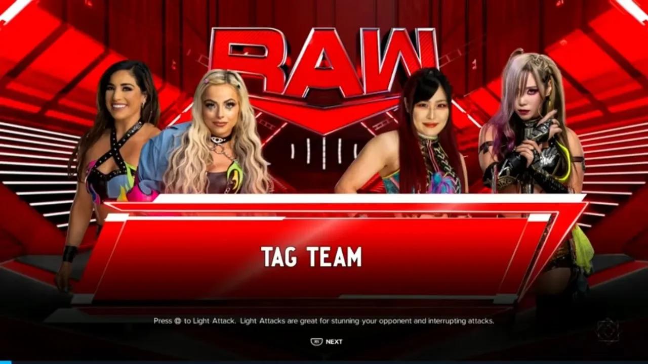 WWE Monday Night Raw Damage CTRL vs Liv Morgan & Raquel Rodriguez