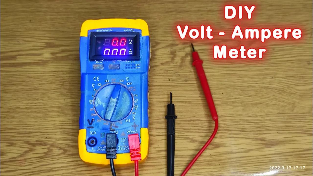 DIY Digital Voltmeter Ammeter DC 100V 10A Panel | Amp Volt Voltage ...