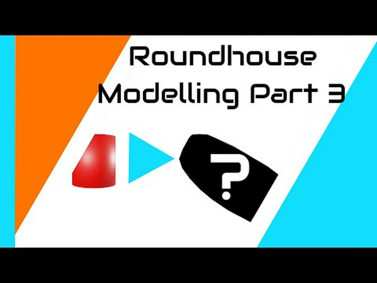 Roundhouse Part 3 Modeling Blender Speed Modeling