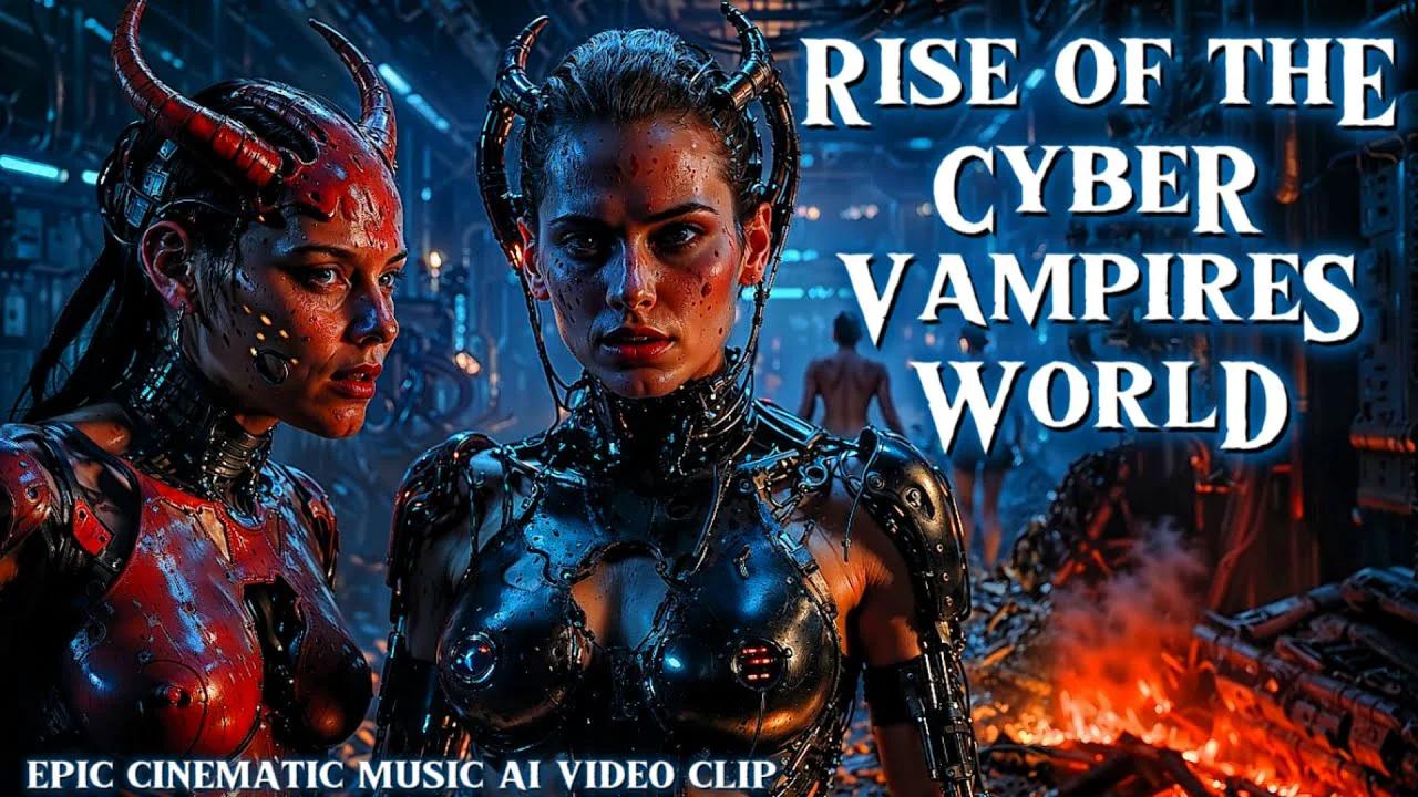 The Rise of the Cyber Vampires World | AI Cinematic Music Video Clip