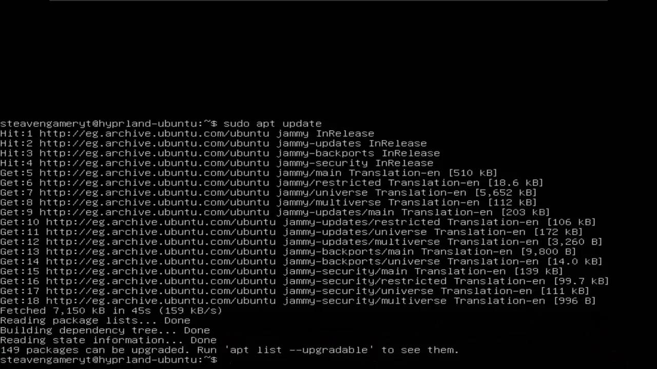 Manually Installing Hyprland on Ubuntu