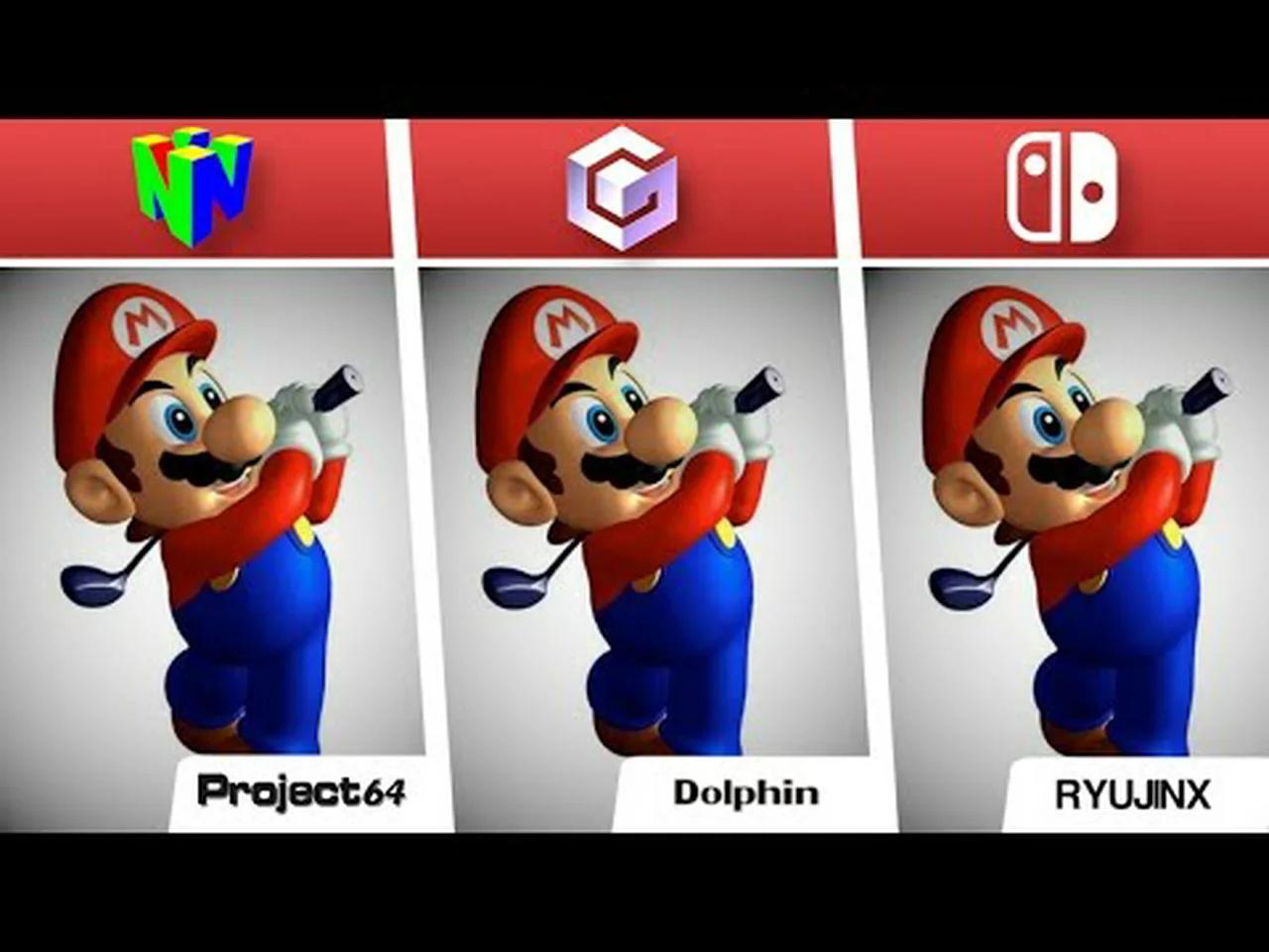 Evolution of Mario Golf | N64 vs Gamecube vs Switch vs Project64 vs Dolphin vs Ryujinx Comparison