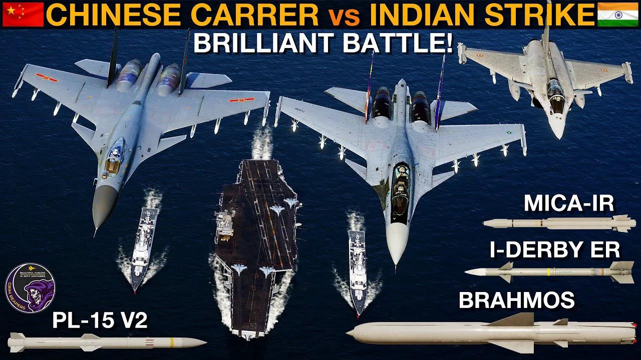 MODERNIZED Indian Brahmos Strike vs Chinese Carrier Group (Naval Battle ...