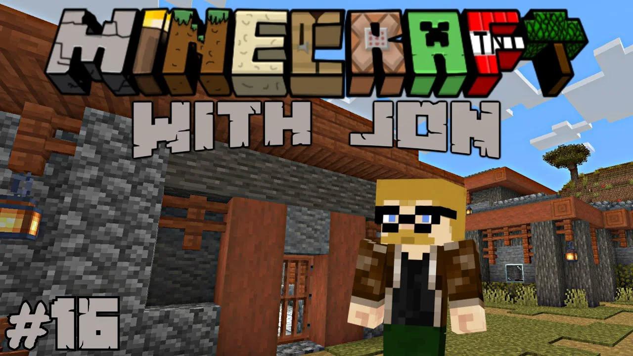 Minecraft With Jon | Episode #16: Building A Butcher Shop.