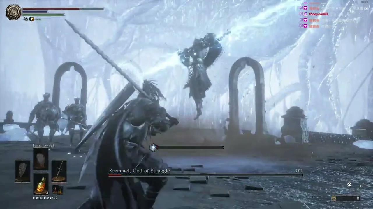 DARK SOULS III Archthrones demo Boss fight - kremmel profaned deity