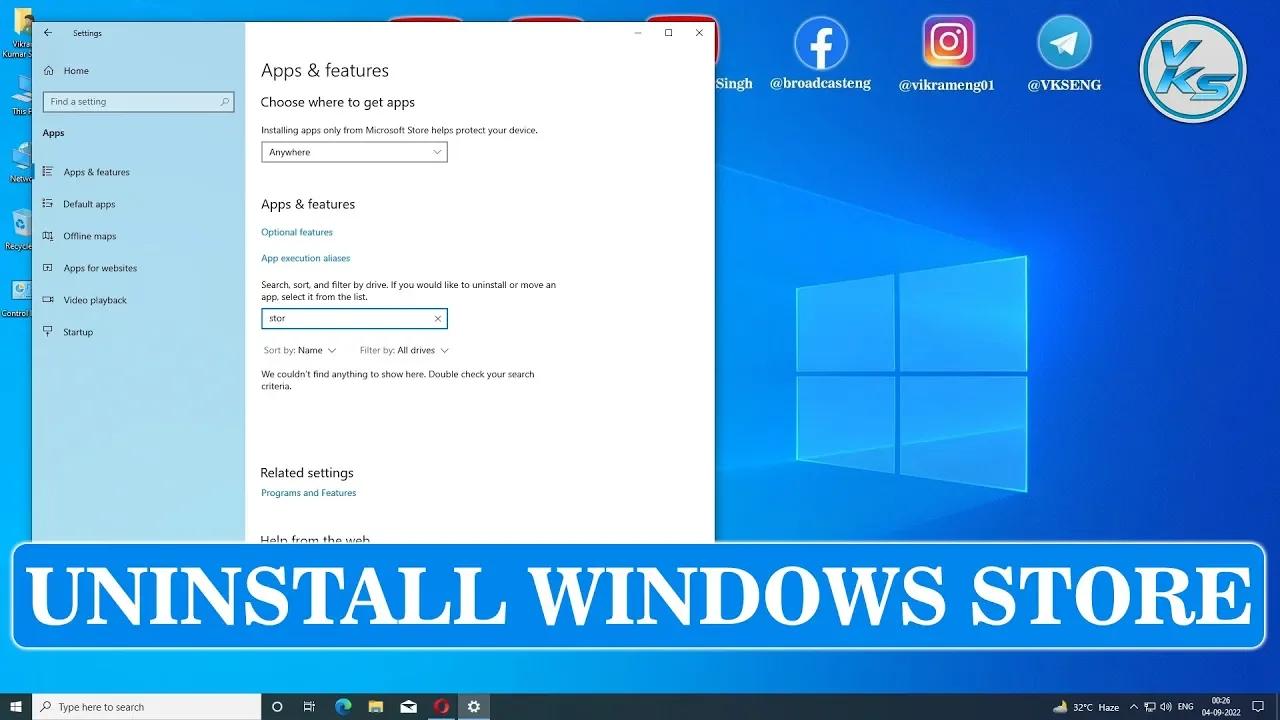 How To Completely Remove The Windows Store - Windows 10