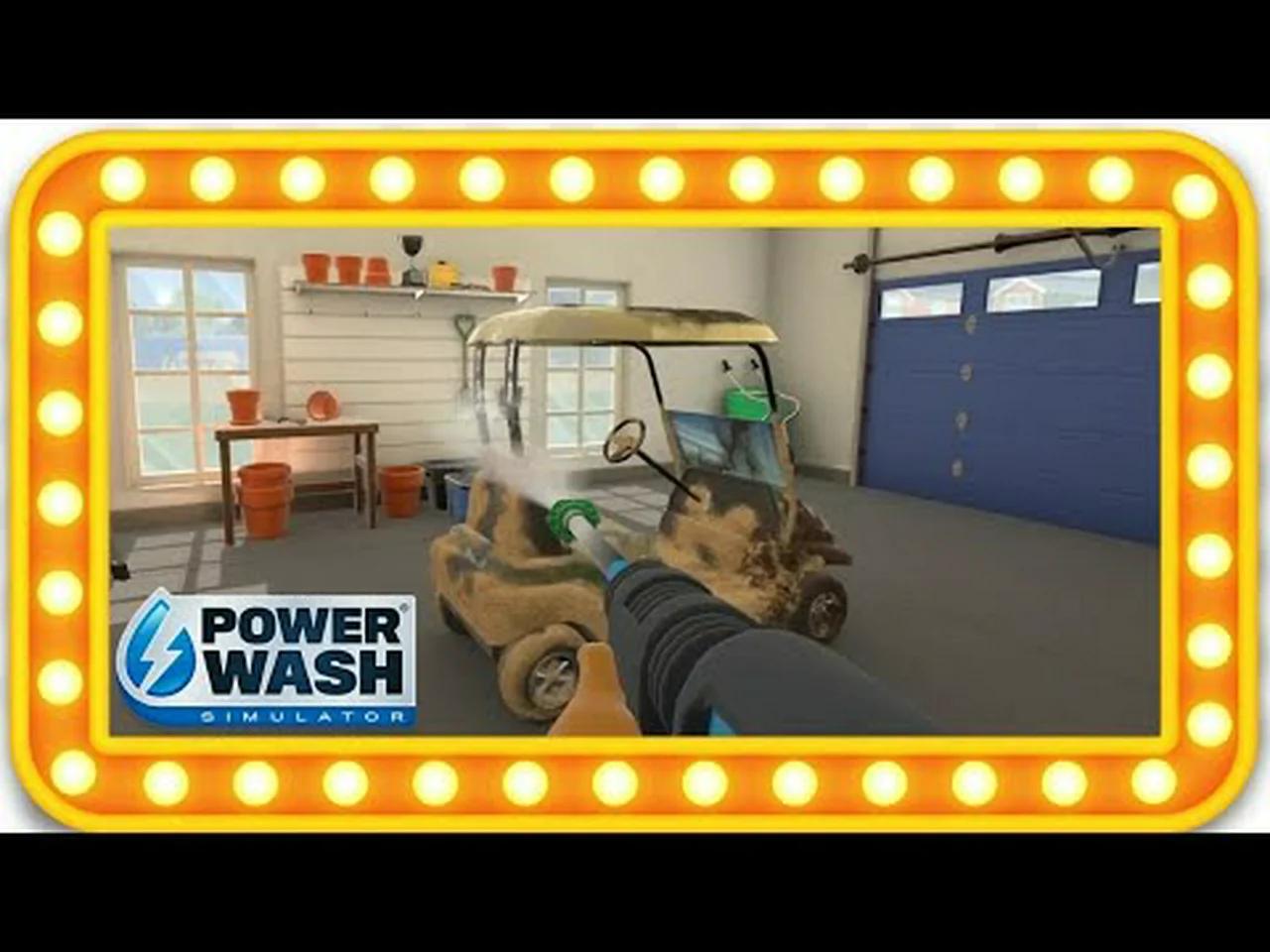 Powerwash Simulator: Clean the Golf Cart (Twitch VOD)
