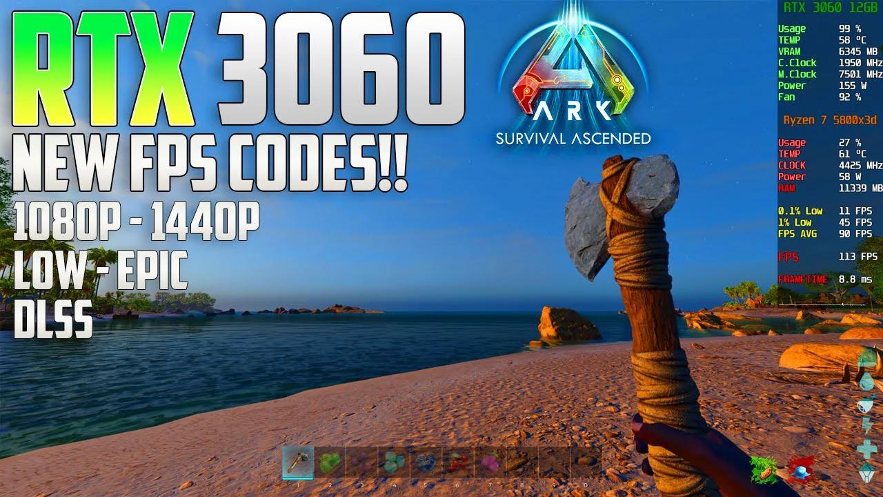 ARK Survival Ascended on the RTX 3060 | 1440p - 1080p | Epic & Low | DLSS