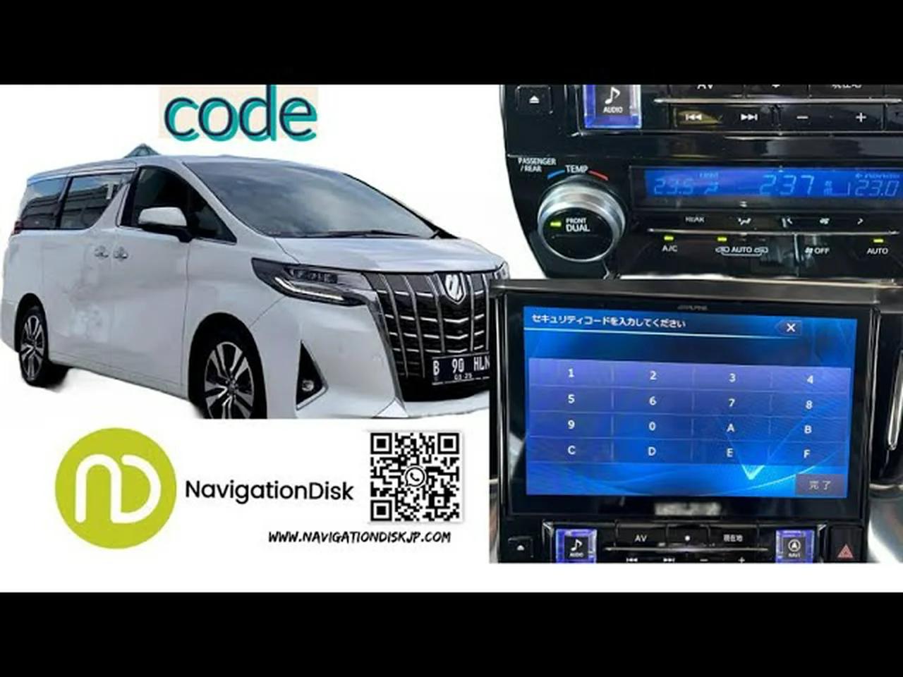 EX11Z Alpine Radio Unlock Code Online- Toyota Alphard / Vellfire | we ...