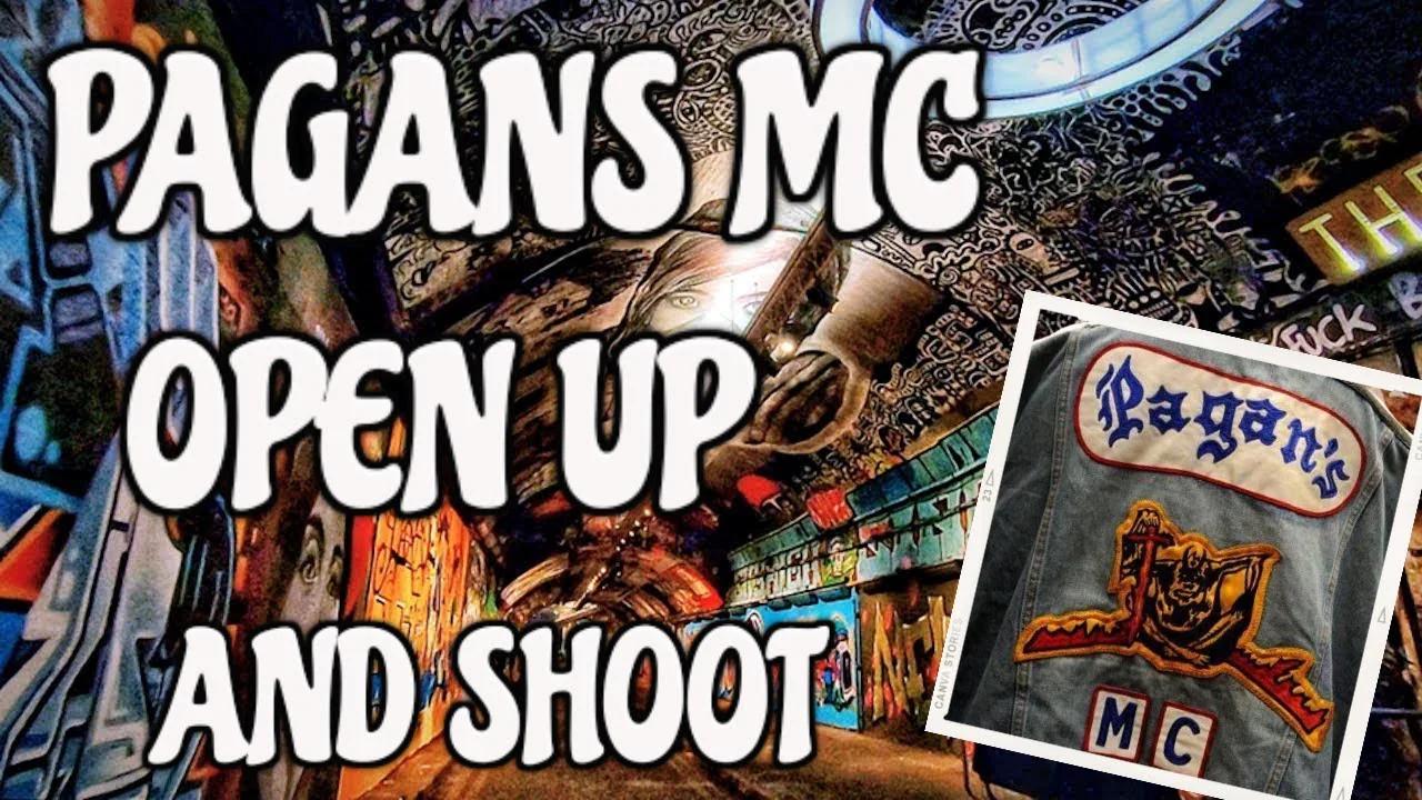 PAGANS MC OPEN UP AND SHOOT OUTLAW SUPPORTER