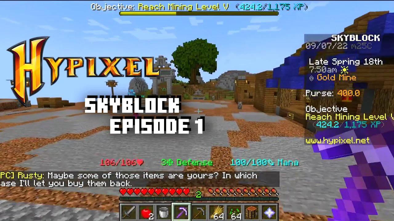 Hypixel, skyblock - episode 1