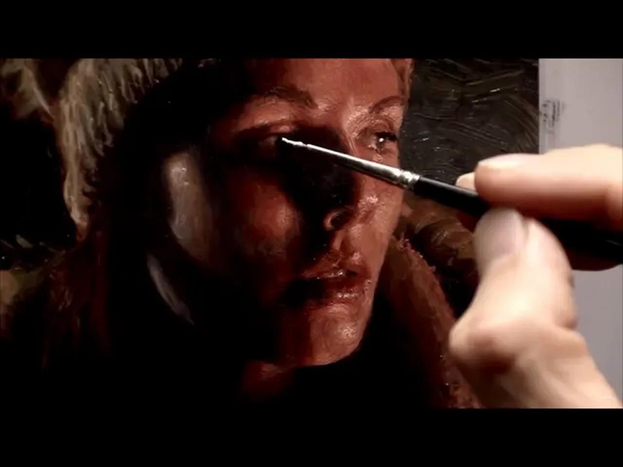 Portrait Painting in Oils - A Portrait of my Wife on a TINY COPPER PANEL!