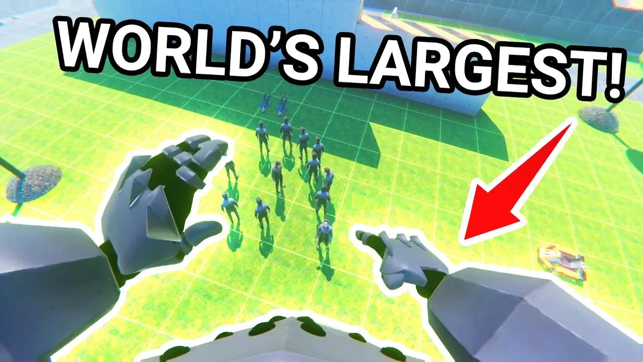 WORLD'S LARGEST avatar VS WORLDS SMALLEST avatar in BONELAB!