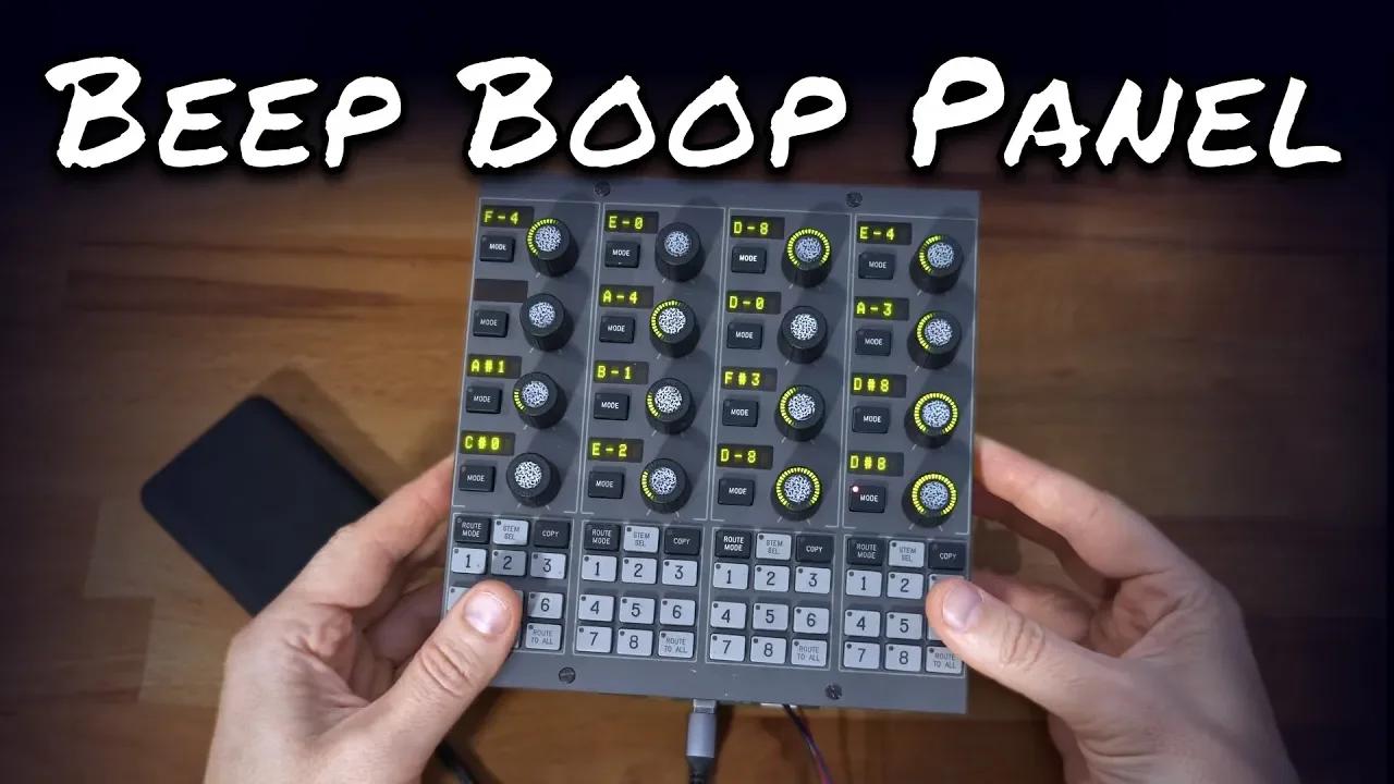 I made a Beep Boop Panel