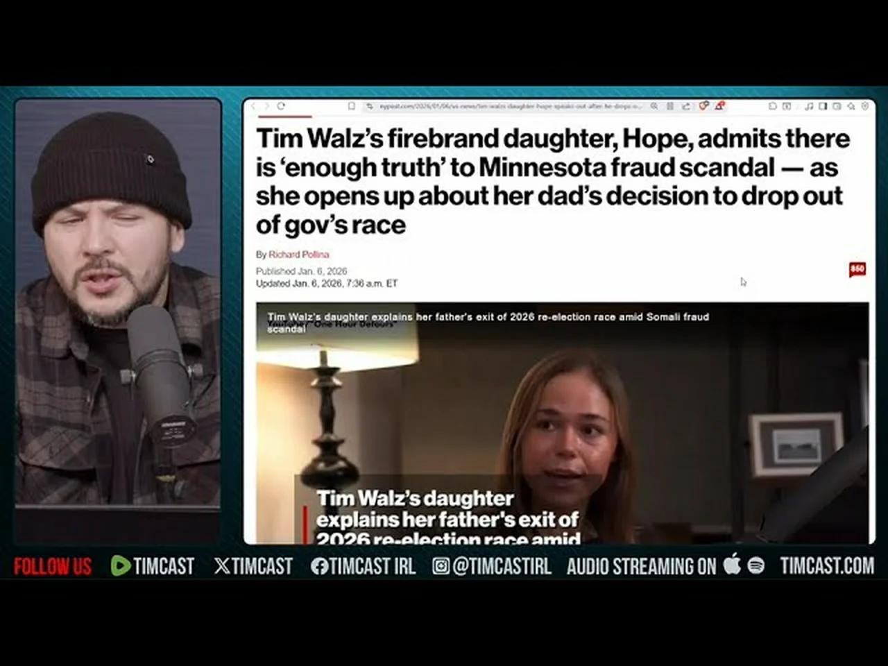Democrat ADMITS Somali Fraud IS TRUE In SHOCK Podcast | Tim Pool