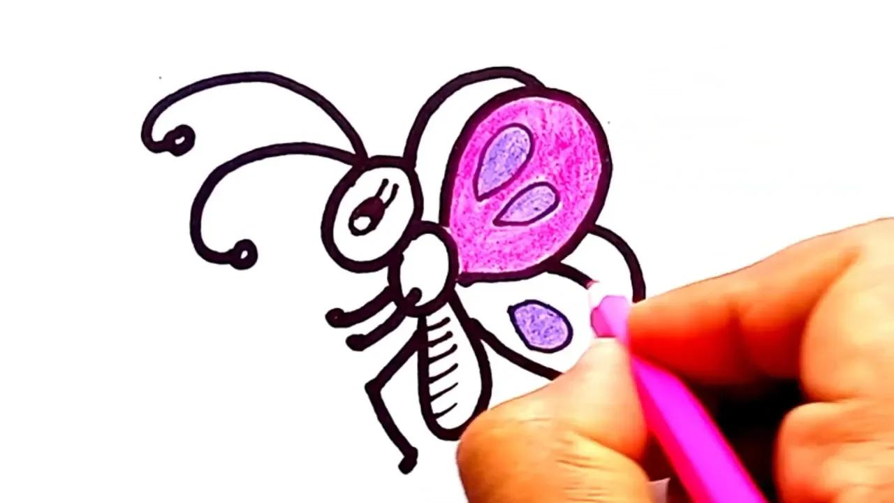 How To Draw Butterfly For Kids