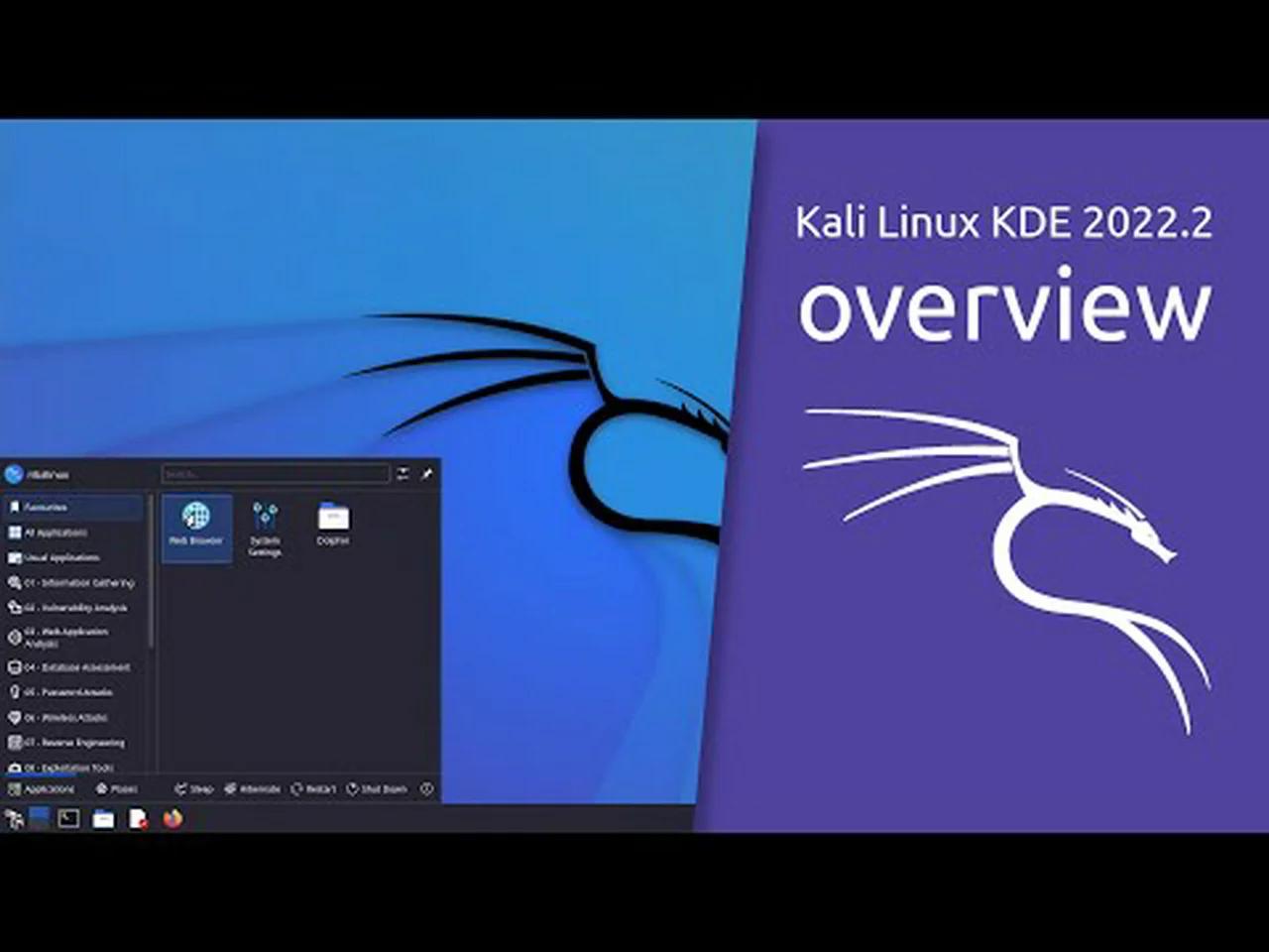 Kali Linux KDE 2022.2 overview | The most advanced Penetration Testing ...