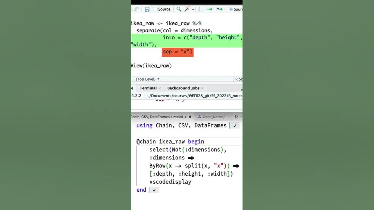 20 Splitting A Dataframe Column Into Multiple Ones Shorts Julia R