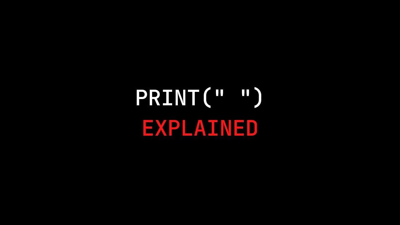 Print Function Python