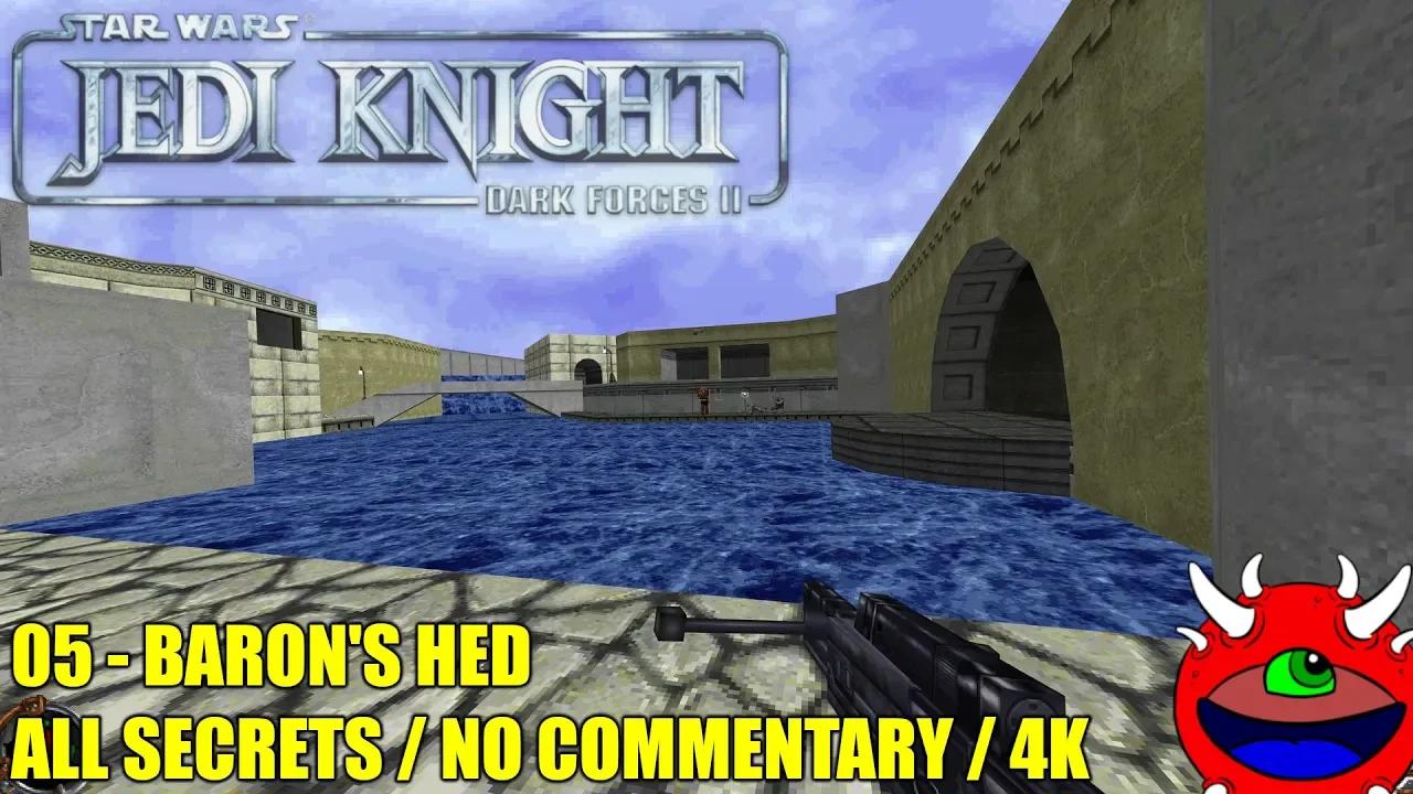 Star Wars: Jedi Knight Dark Forces II - 05 Barons Hed - All Secrets