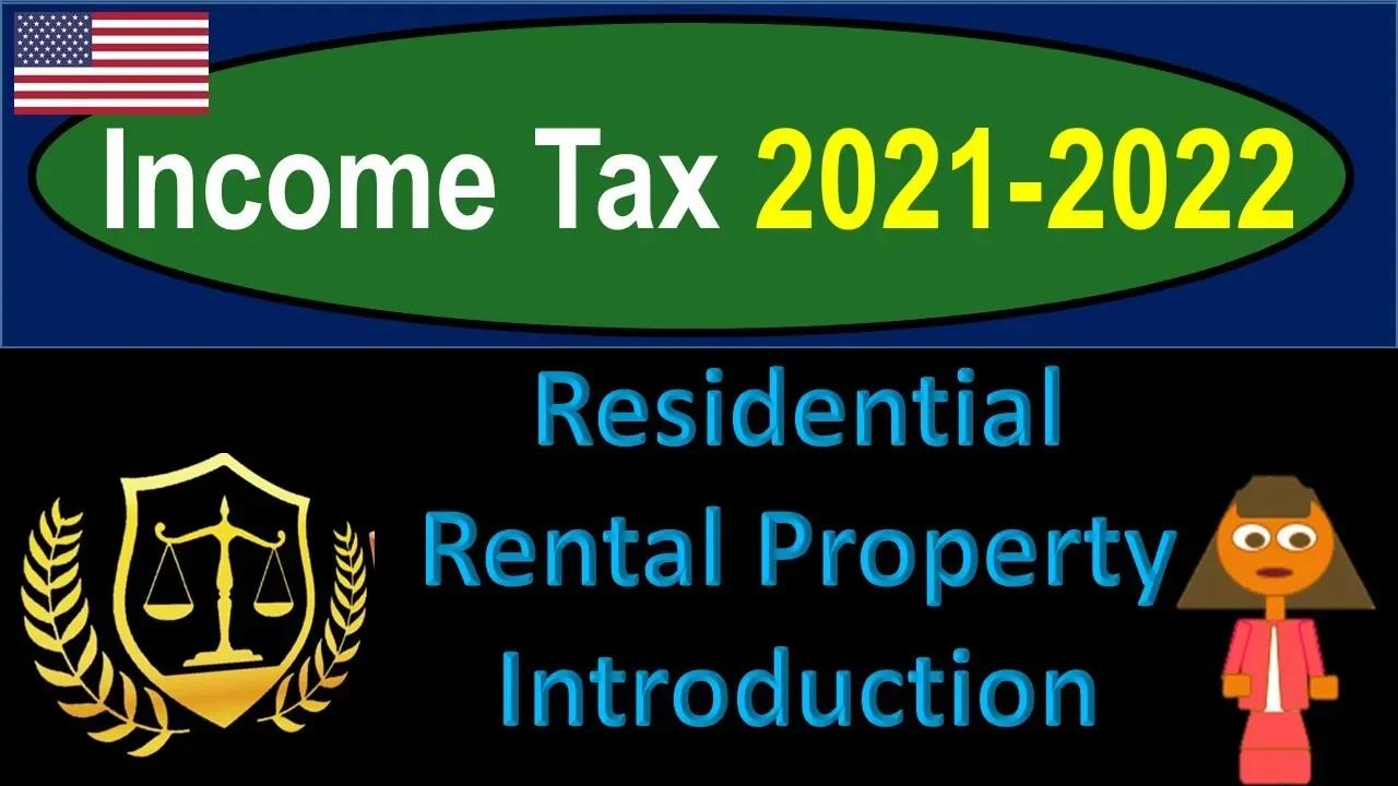 Residential Rental Property Introduction 9020 Tax Preparation & Law ...