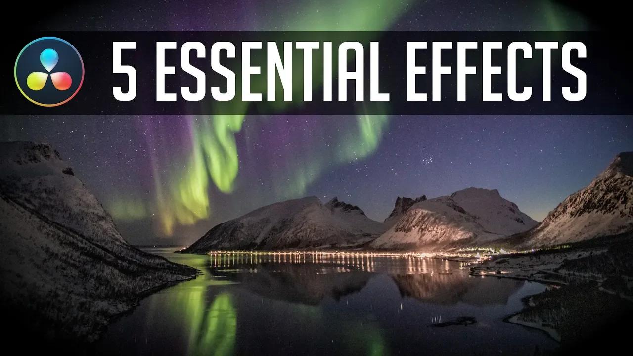 Learn 5 Essential Visual Effects in DaVinci Resolve 16 - Tutorial for ...
