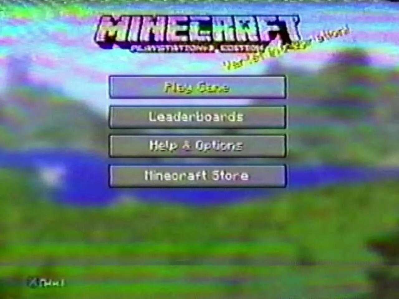 Minecraft PlayStation 3 Edition VHS Recording