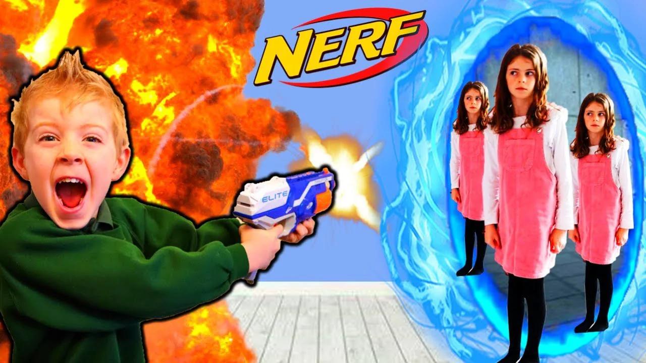 Nerf War: Extreme Cyborg Clone Battle Royale!