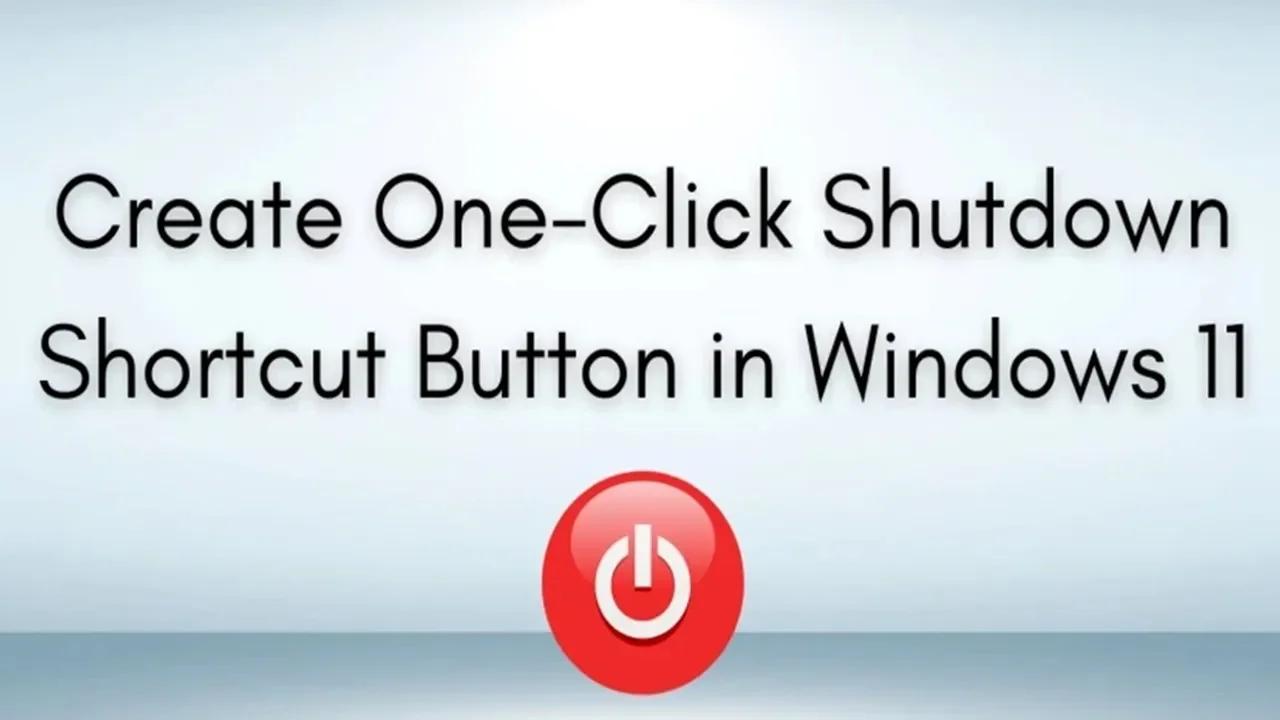 Create Shortcut to Shutdown Your PC
