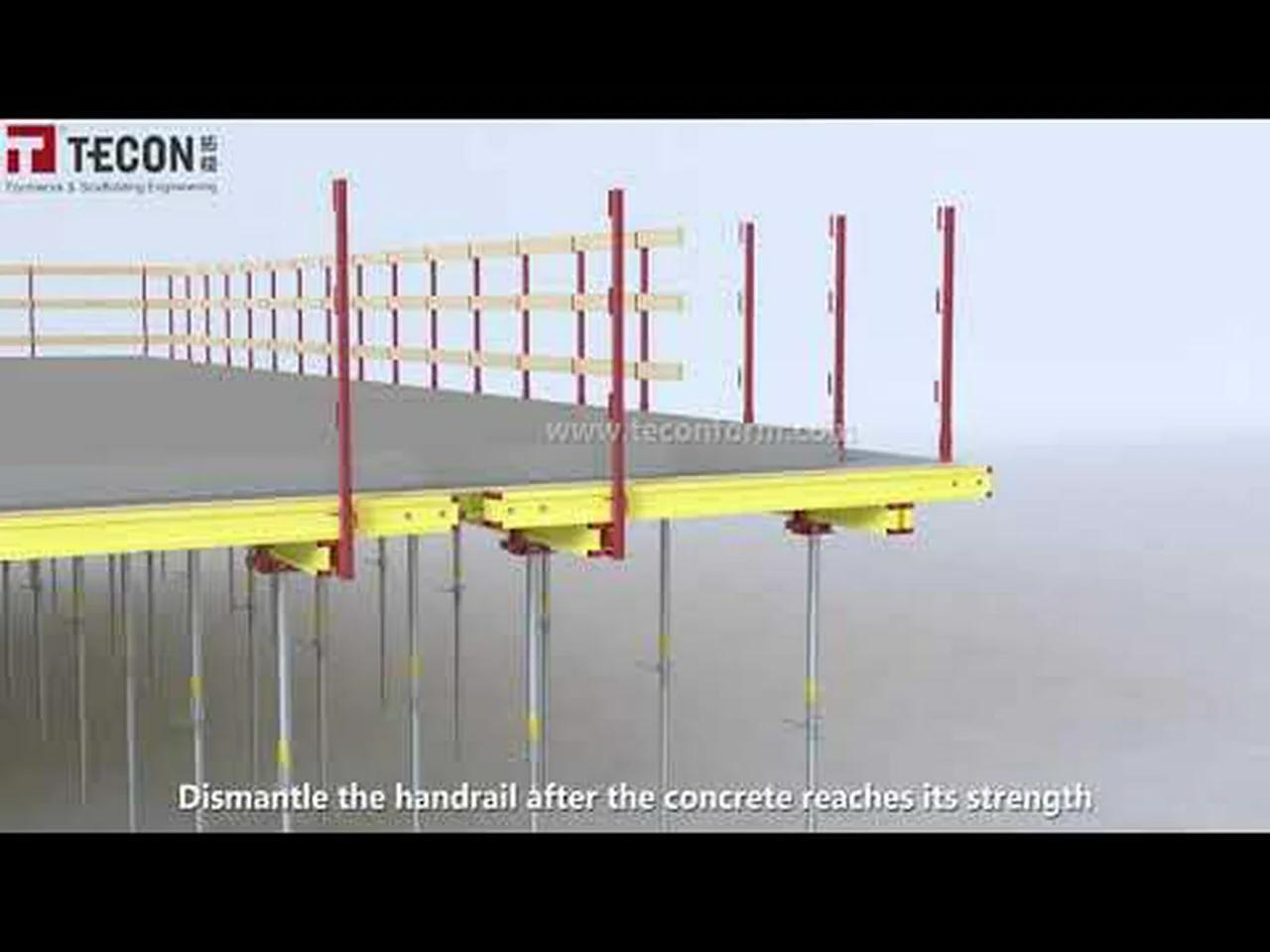 TECON Slab Table Formwork | 3D Assembly Tutorial