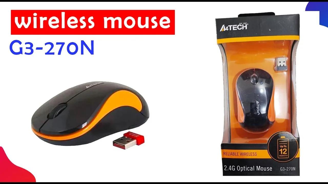 A4tech G3-270N Wireless Optical Mouse || Silent Click (G3-270N)