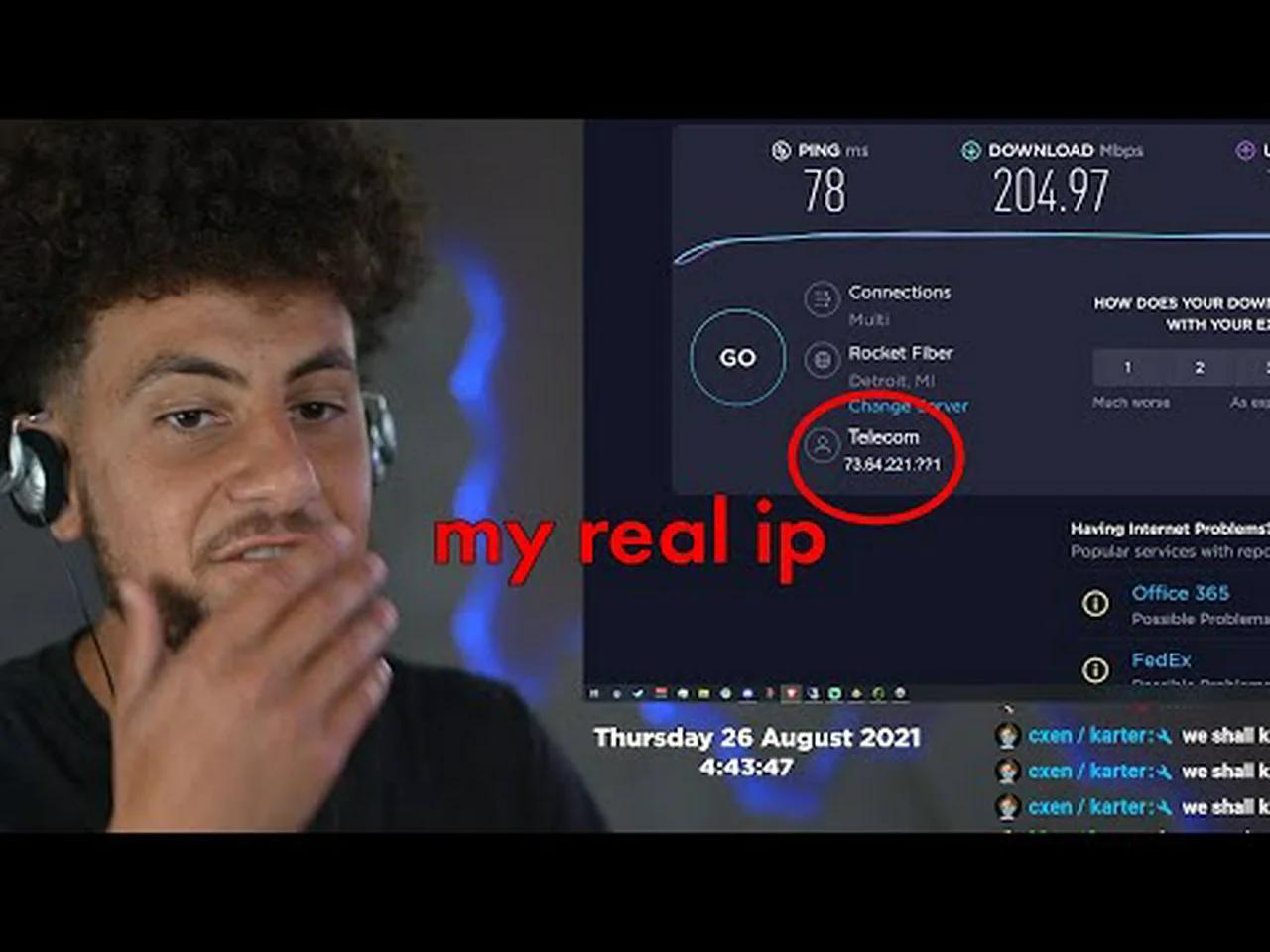i leaked my real ip address on stream then got ddosed i leaked my real ip address on stream then got ddosed