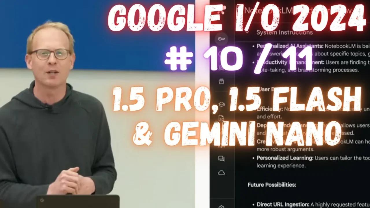 Google I/O 2024 - Insane AI Update Introducing 1.5 Pro, 1.5 Flash ...