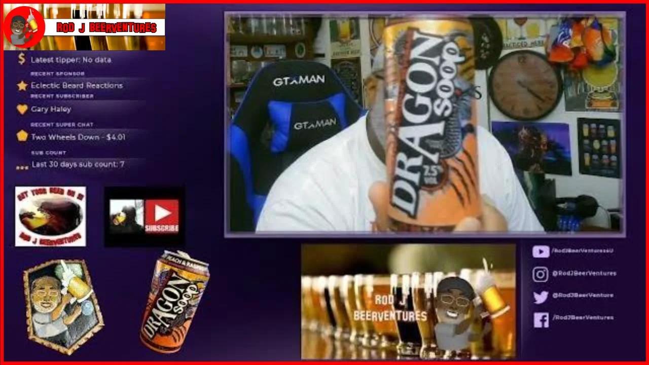 Dragon Soop Peach & Raspberry Live Stream For Mick T.