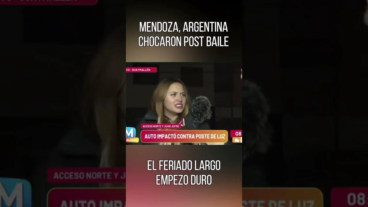 CHOCARON CON EL AUTO POST BAILE 🎶 LE ECHAN LA CULPA AL PERRITO. MENDOZA ...