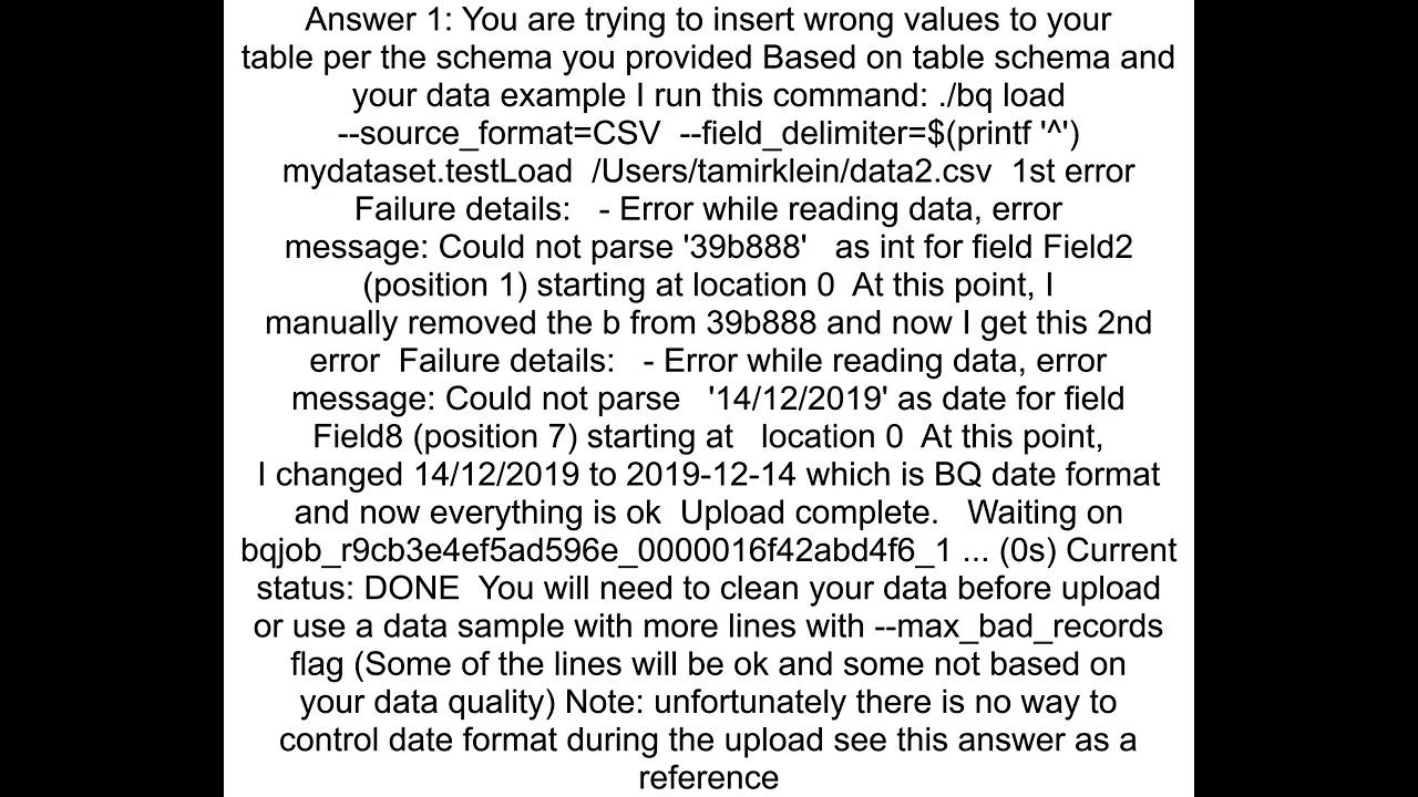 Error while reading data error message CSV table references column ...