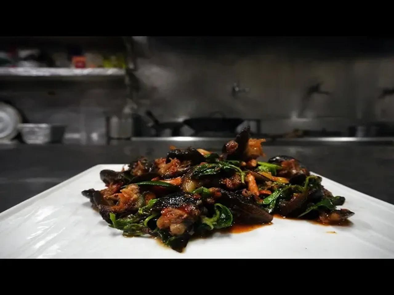 台灣熱炒美食 - 塔香螺肉 | Stir-fried Delicacy-Ta Xiang Snail Meat