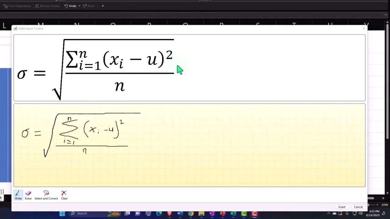 Population Variance And Standard Deviation 1432 Statistics And Excel