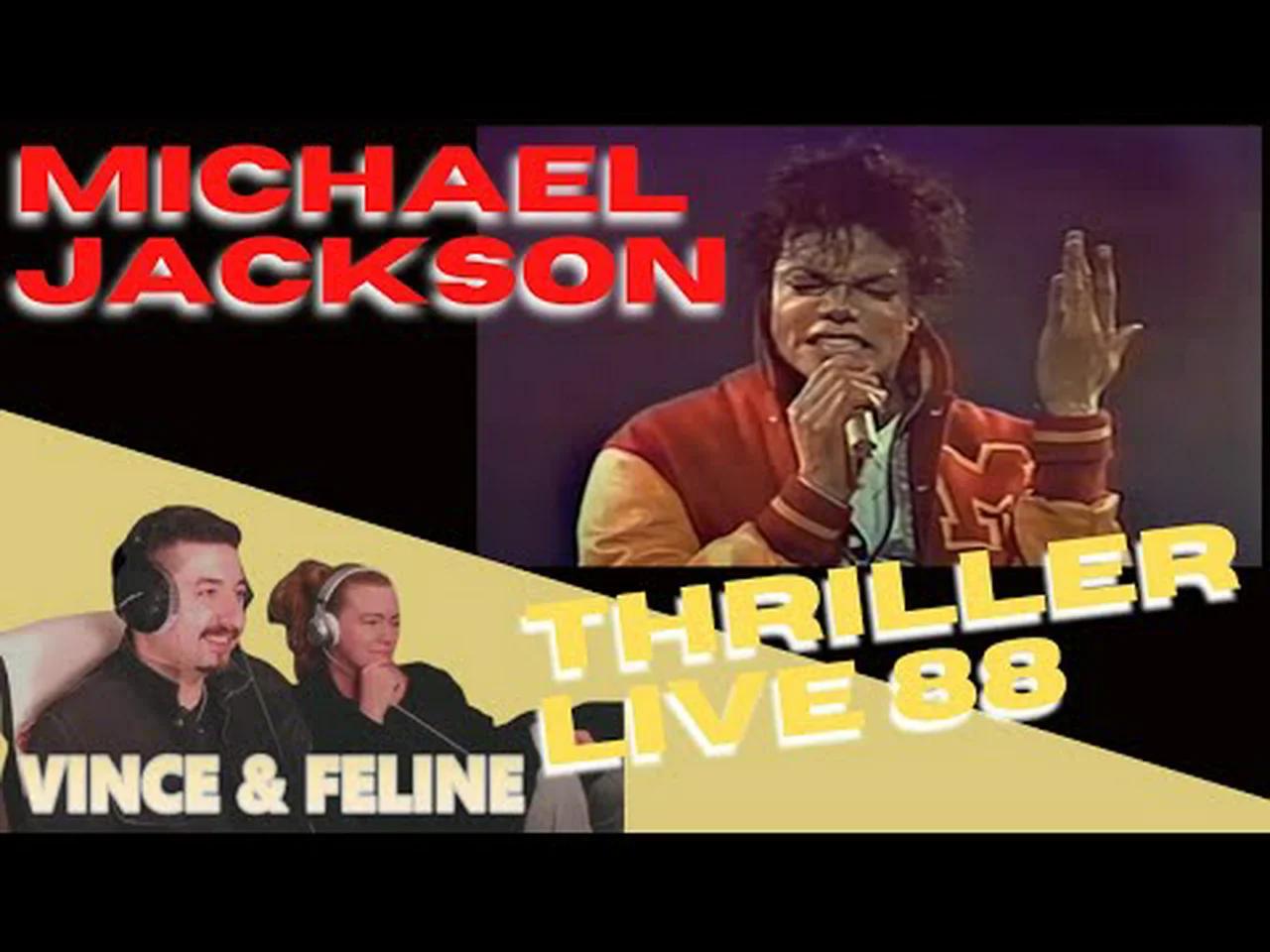 Michael Jackson - Thriller - Live Wembley 1988 - HD Reaction