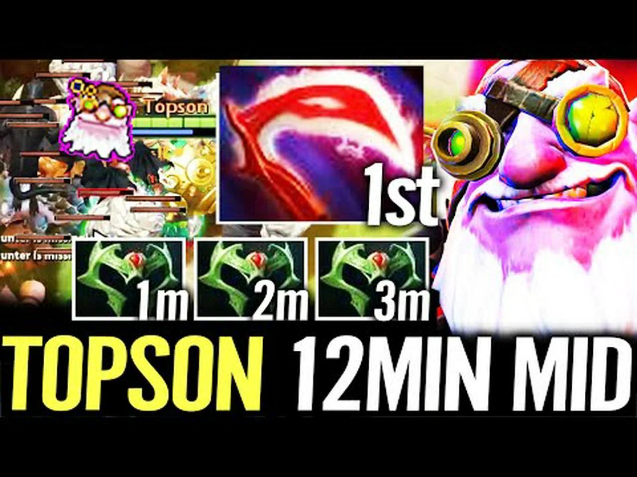 🔥 TOPSON SNIPER Master MID STYLE — 12min 3x Wraith band + Desolator ...