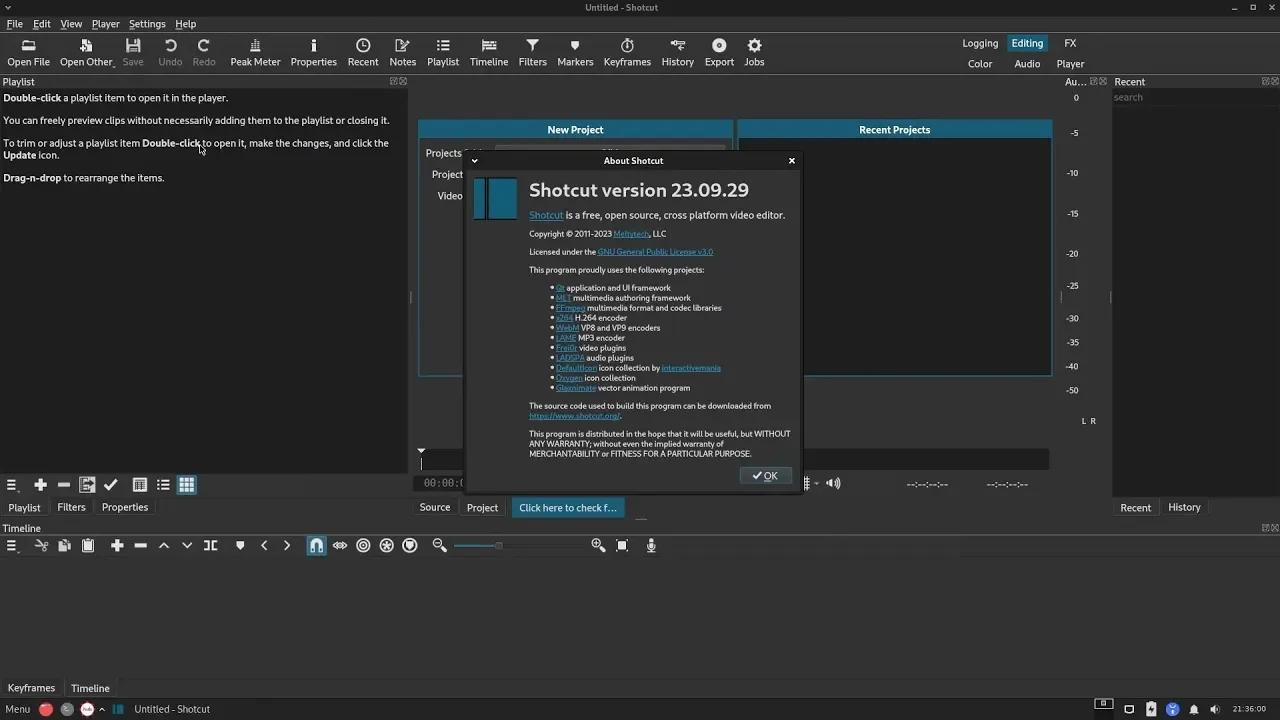 How to install the Shotcut video editor on Peppermint OS