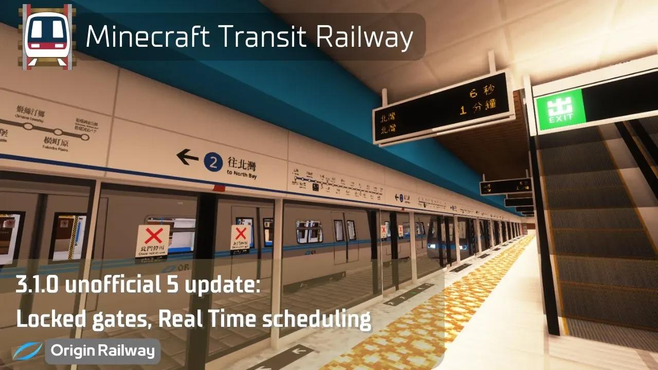Minecraft Transit Railway - 3.1.0 unofficial 5 in 3 minutes!