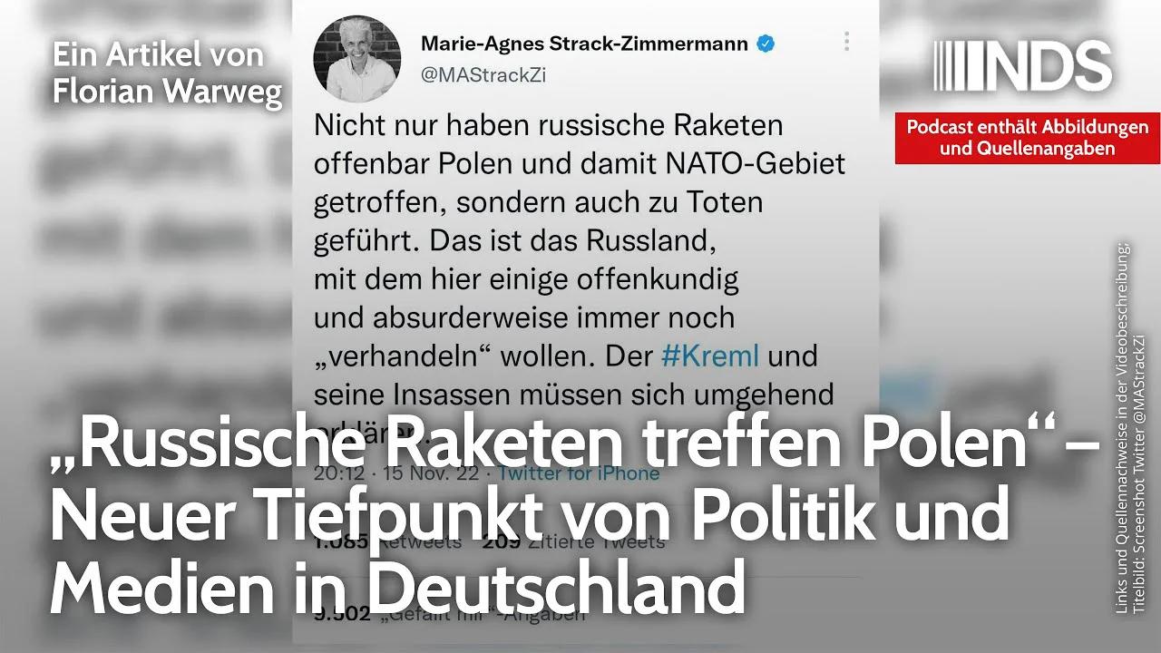 „Russische Raketen treffen Polen“ – Neuer Tiefpunkt von Politik ...