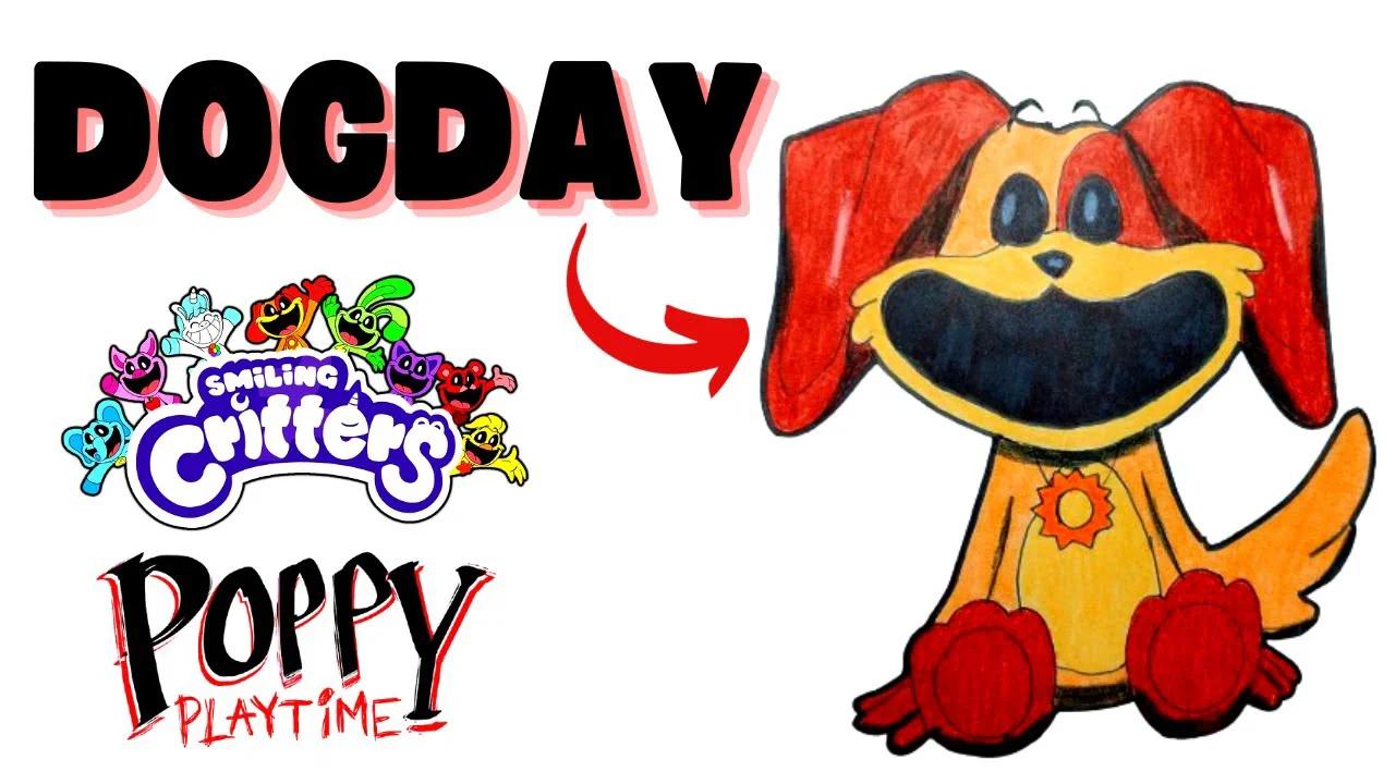 Cómo DIBUJAR a🐶DOGDAY de los SMILING CRITTERS (Poppy Playtime 3) How to ...