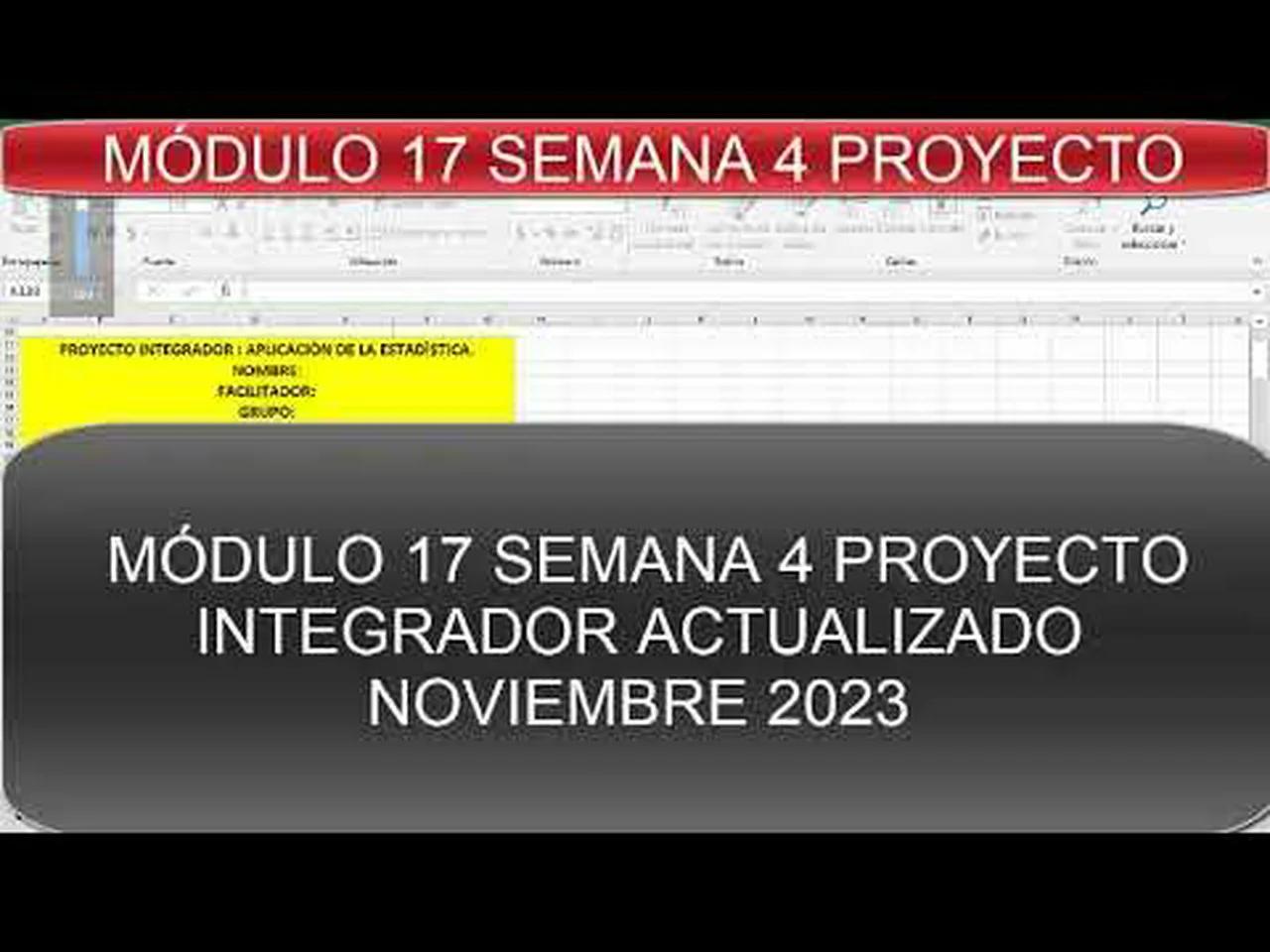 MÓDULO 17 SEMANA 4 PROYECTO INTEGRADOR