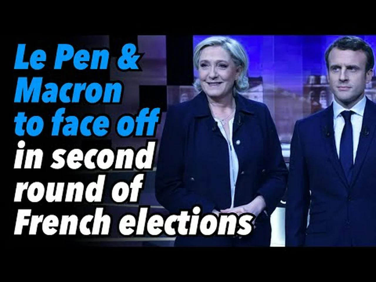 Le Pen and Macron to face off in second round of French elections